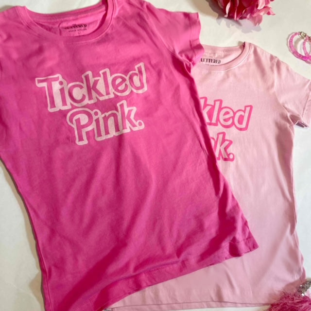 Tickled Pink Tee In Light Pink – The Lettered Greek Atelier